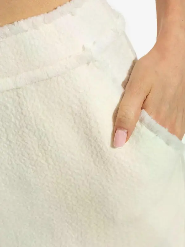 Max Mara Abile Frayed Wool Skirt - Neutrals