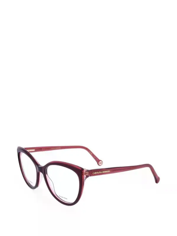 Carolina Herrera Cat-eye Frame Glasses - Red