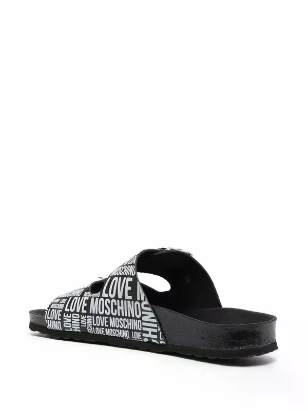 Moschino All-over Logo-print Sandals
