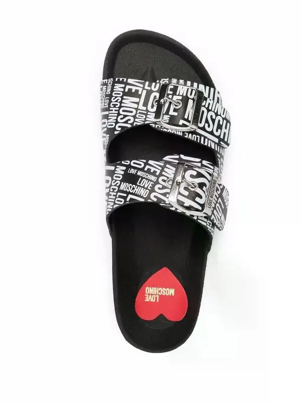 Moschino All-over Logo-print Sandals