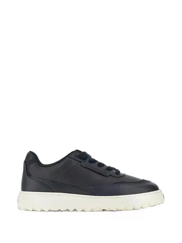 Emporio Armani Logo-plaque Panelled Sneakers