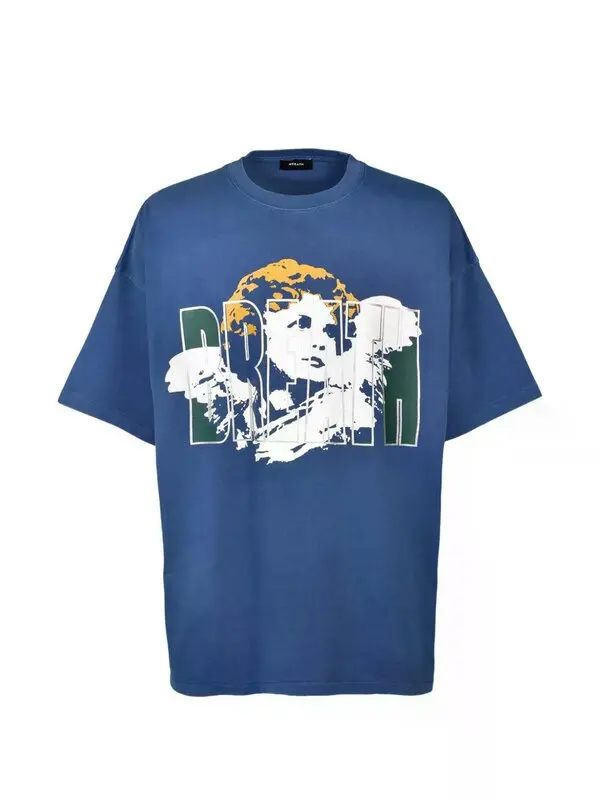BREATH Angel-print Box-fit T-shirt
