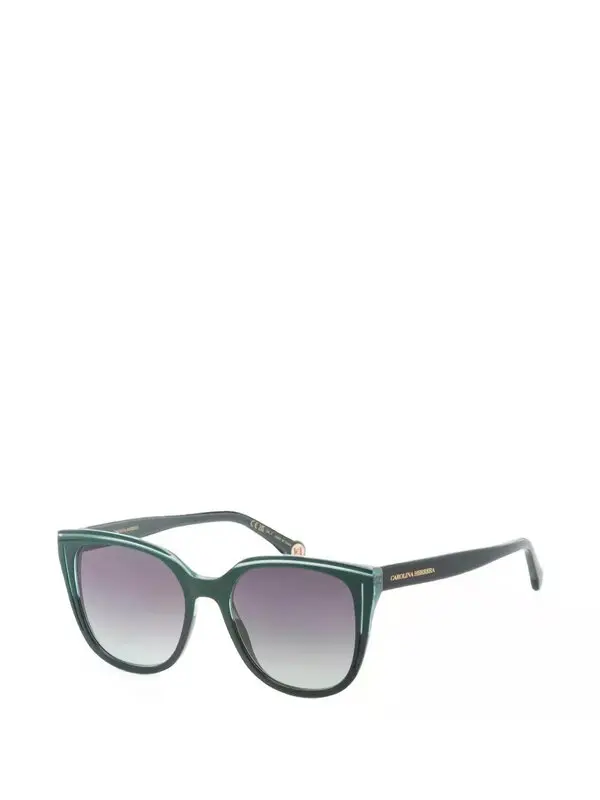 Carolina Herrera Glitter-detail Cat-eye Sunglasses - Green