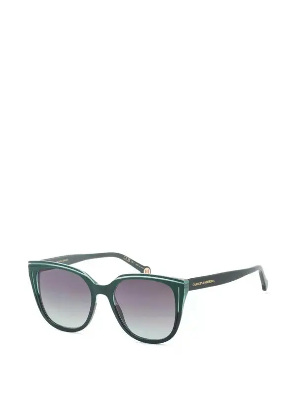 Carolina Herrera Glitter Detail Cat-eye Sunglasses - Green