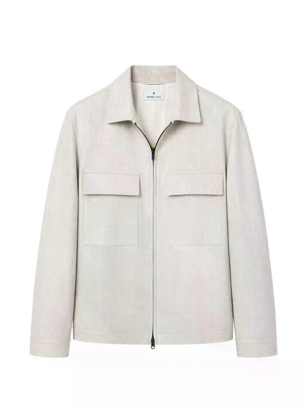 MANUEL RITZ Zip-up Linen Jacket