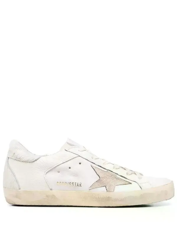 GOLDEN GOOSE Superstar Distressed Leather Sneakers