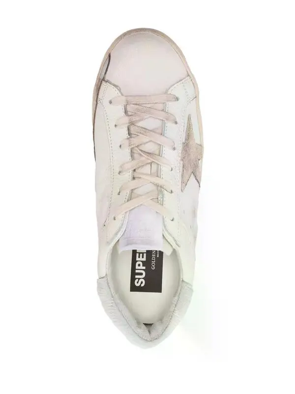 GOLDEN GOOSE Superstar Distressed Leather Sneakers