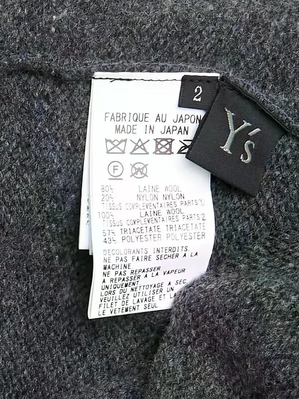 Y’s Patchwork-design Button-up Cardigan