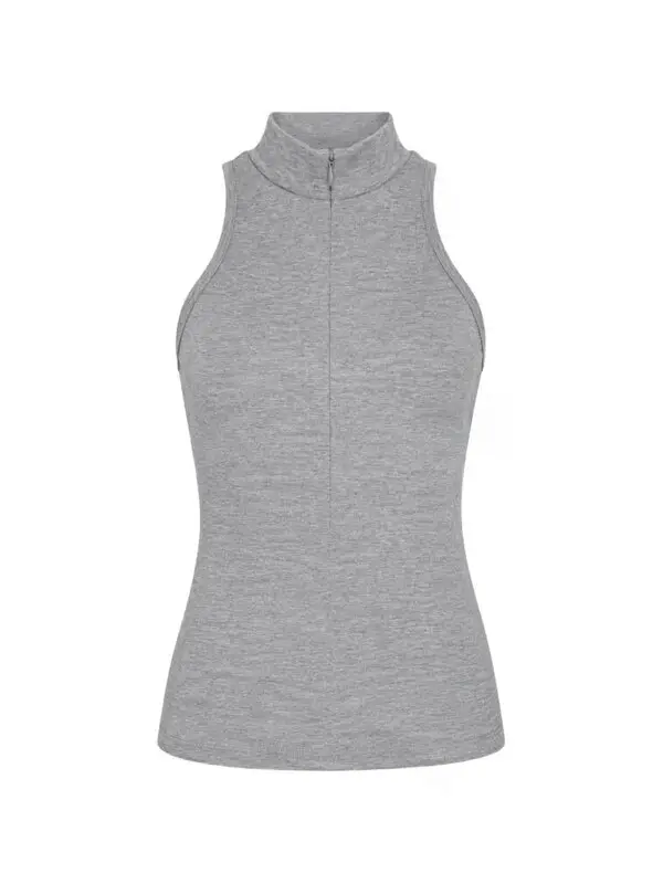 CLUB21 COLLECTION High-stretch Cut-out Tank Top - Grey