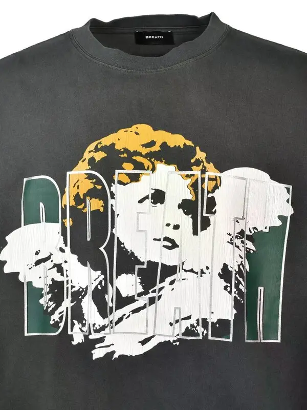 BREATH Angel-print Box-fit T-shirt
