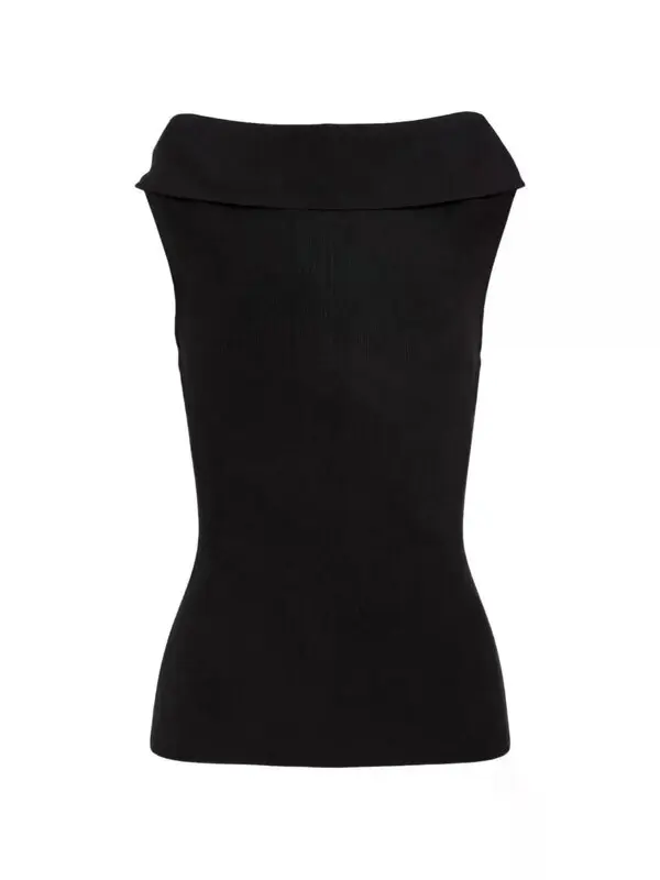 CLUB21 COLLECTION Anya Off-shoulder Ribbed-knit Top