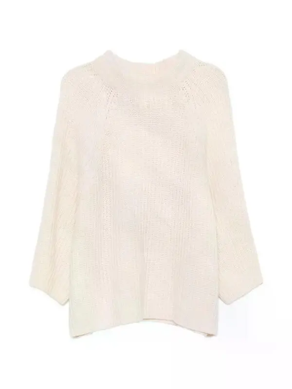 EMERSON RENALDI Ribbed-knit Batwing-sleeve Top