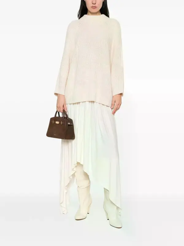 EMERSON RENALDI Ribbed-knit Batwing-sleeve Top