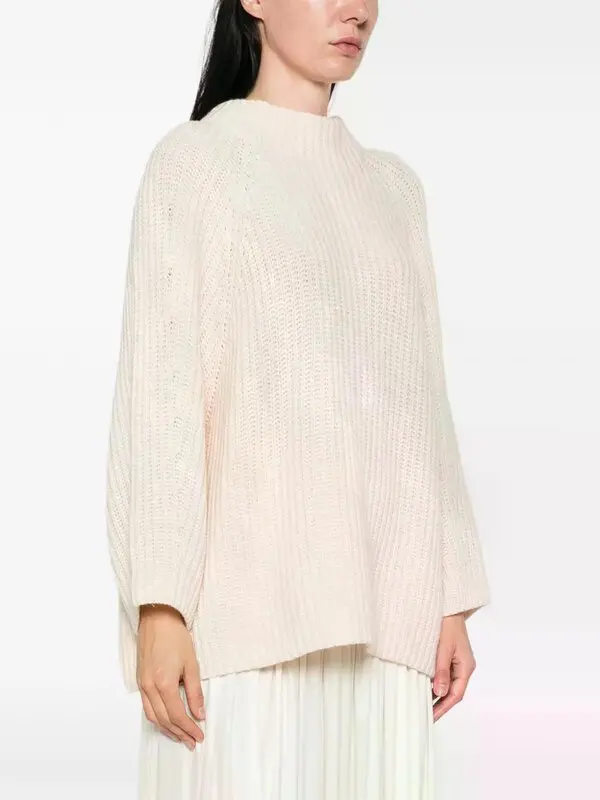 EMERSON RENALDI Ribbed-knit Batwing-sleeve Top