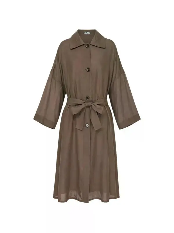 CLUB21 COLLECTION Margaux Habutai Silk-blend Coat