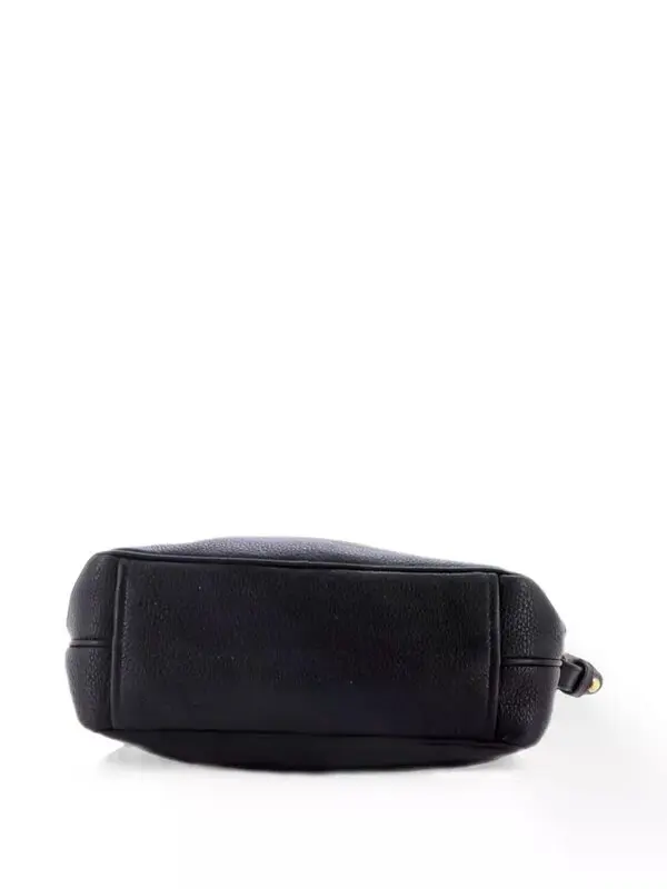 Prada Double Zip Camera Bag Vitello Daino Crossbody Bag - Black