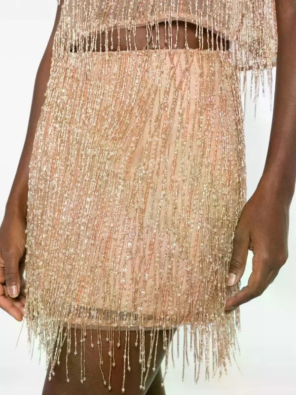 Aje Glisten Embellished Skirt