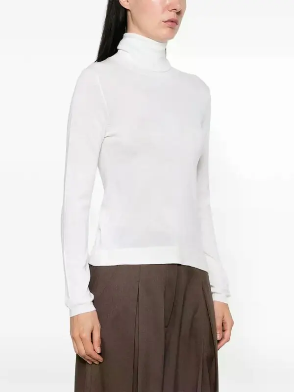EMERSON RENALDI Fine Knit Roll Neck Long Sleeve Sweater