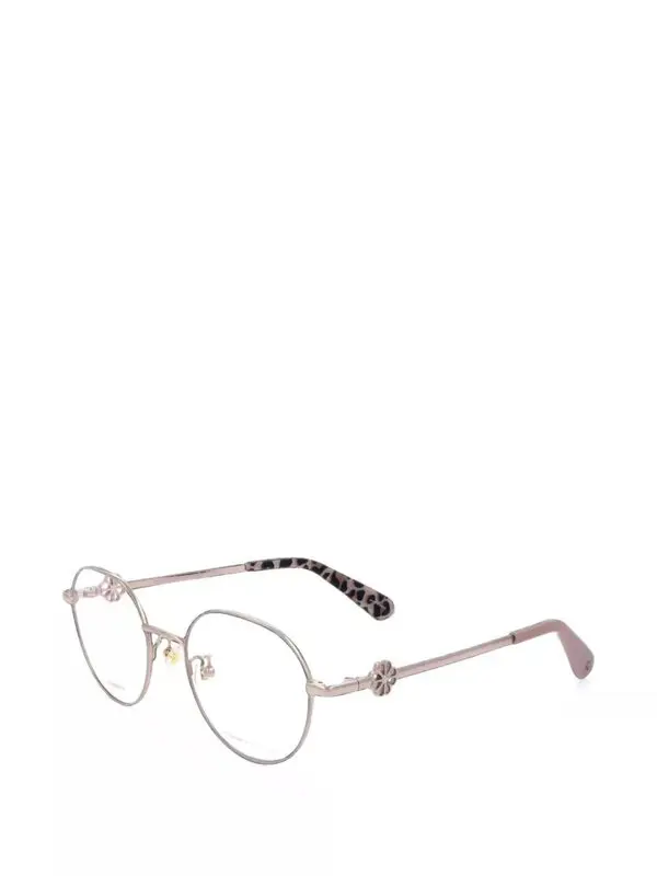 Kate Spade New York Trinity Flower-detail Round Frame Eyeglasses - Pink