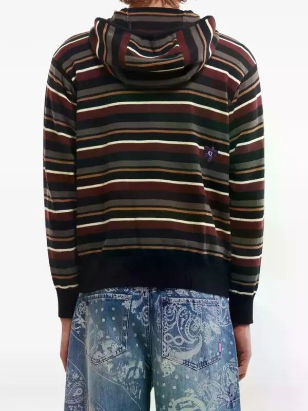 PERKS AND MINI Striped Zip-up Hoodie