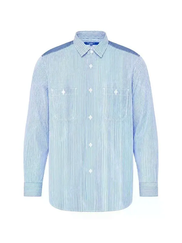 Junya Watanabe Striped Patch-detail Shirt