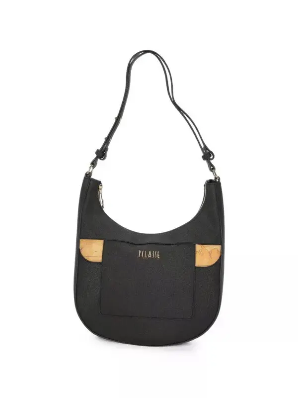 ALVIERO MARTINI 1° CLASSE Logo-plaque Map-print Shoulder Bag