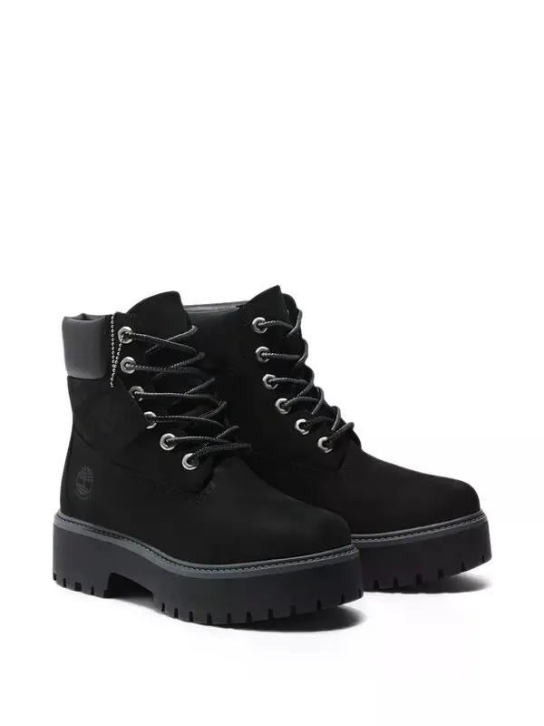 Timberland Stone Street Lace-up Ankle Boots - Black