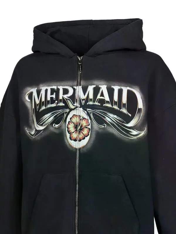 JUN/NAKAYAMA Mermaid Graphic-print Hoodie