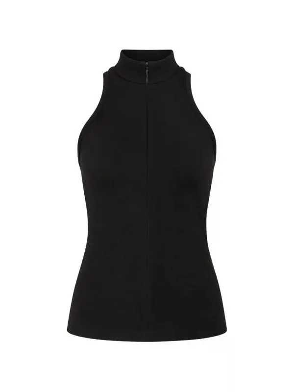 CLUB21 COLLECTION Cleo Cut-out Racerback Tank Top - Black