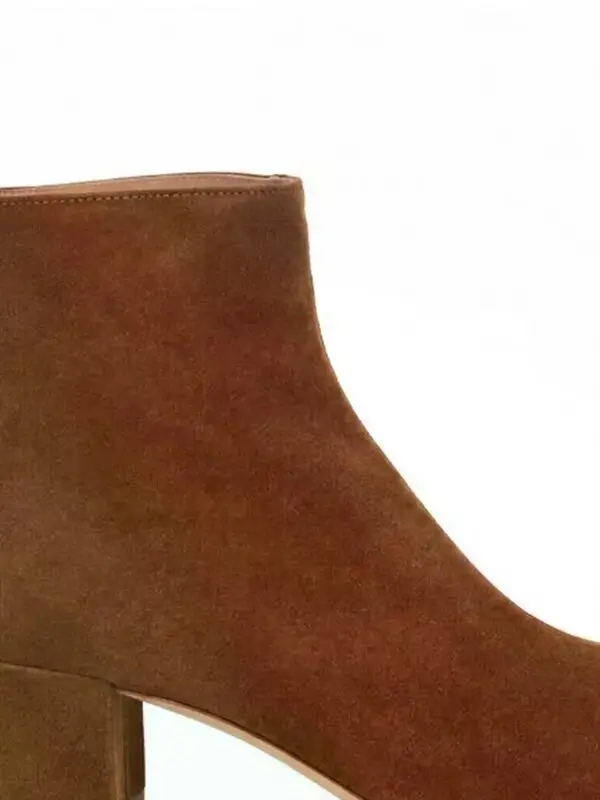 Agl Suede Block-heel Ankle Boots