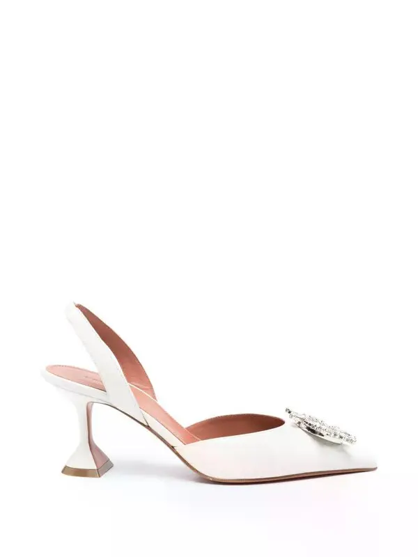 Amina Muaddi Begum Crystal-embellished Slingback Pumps