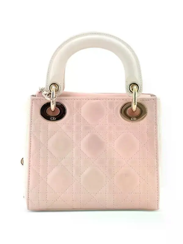 Dior Lady Chain Bag Lambskin Mini Satchel - Pink