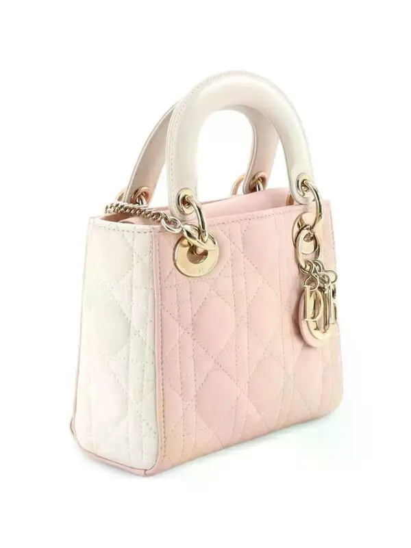 Dior Lady Chain Bag Lambskin Mini Satchel - Pink