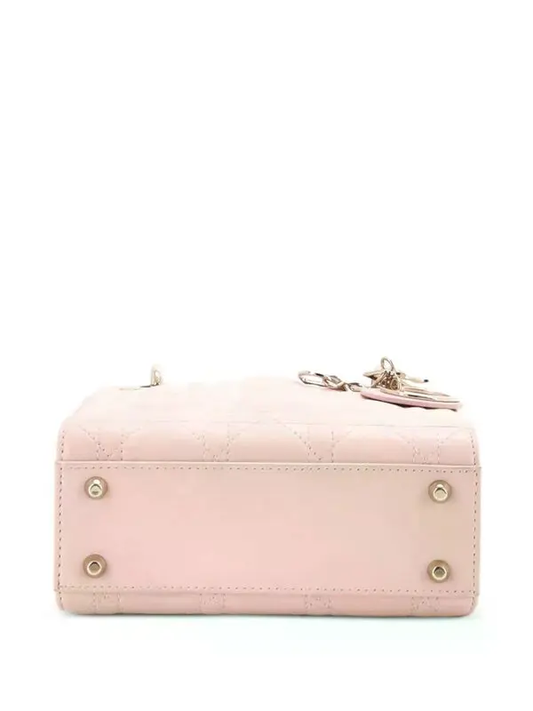 Dior Lady Chain Bag Lambskin Mini Satchel - Pink