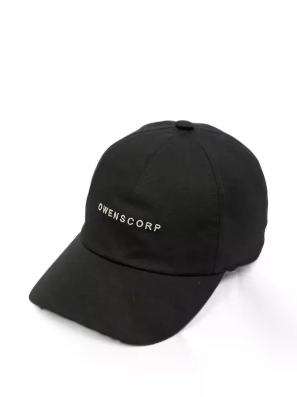 Rick Owens Embroidered Logo Baseball Cap - Black