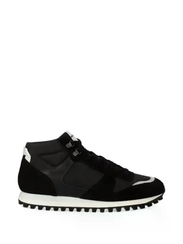 Novesta Panelled High-top Sneakers - Black