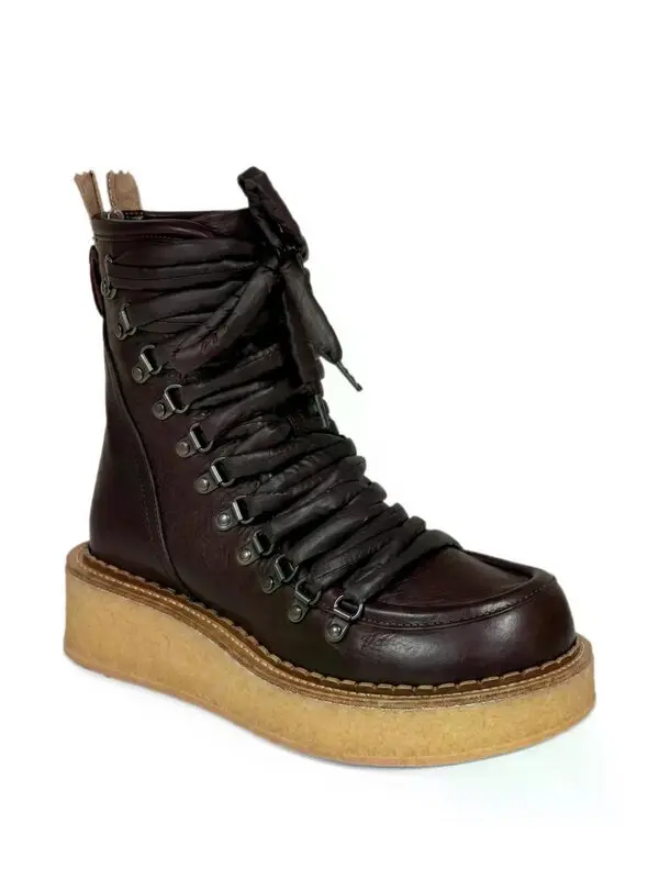 Agl Lace-up Platform Ankle Boots