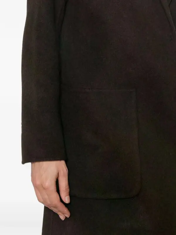 VICOLO Notched Lapel Patch Pocket Coat