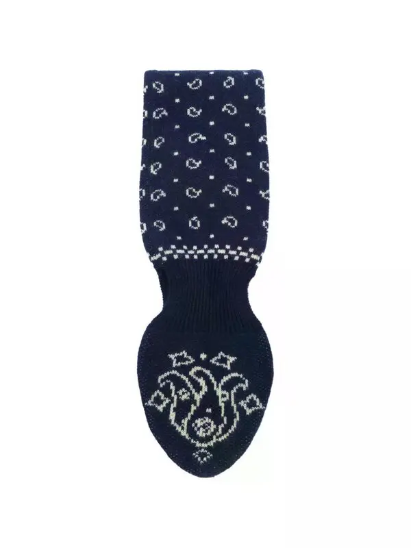 Guest In Residence Paisley-print Bandana Scarf - Blue
