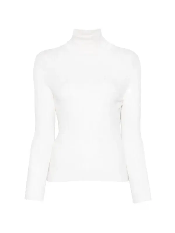 EMERSON RENALDI Ribbed-knit Roll-neck Sweater - Neutrals