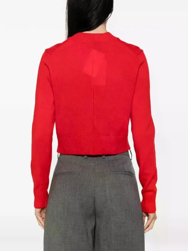 Soeur Jonas Ribbed-knit V-neck Sweater