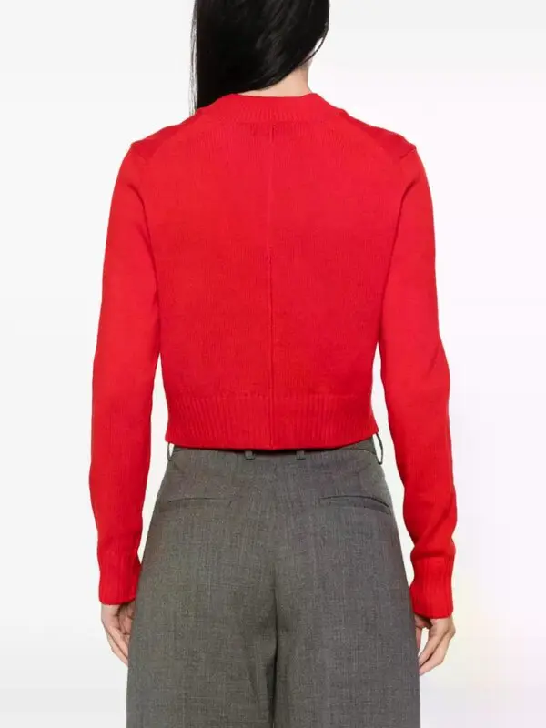 Soeur Jonas Ribbed-knit V-neck Sweater