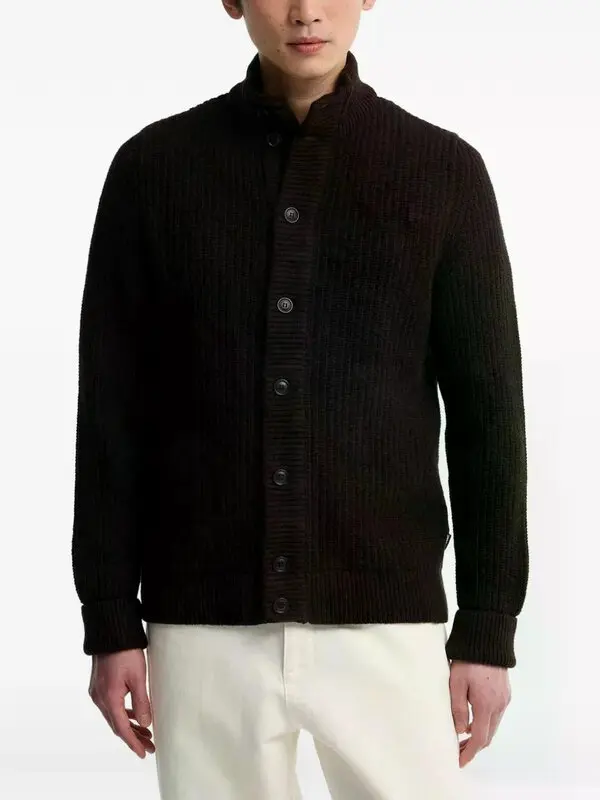 Barbour Wool High-neck Cardigan