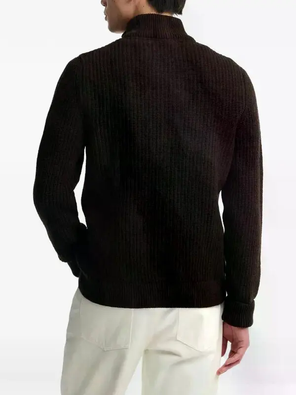 Barbour Wool High-neck Cardigan