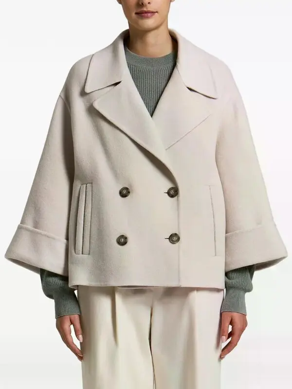 Peserico Double-breasted Cropped Cape