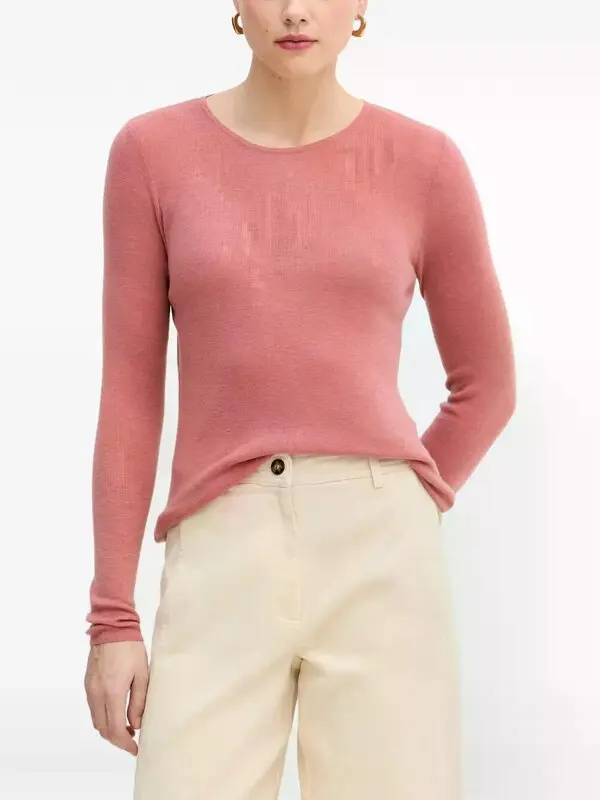 MOS MOSH Bouch Fine-knit Long-sleeve Top