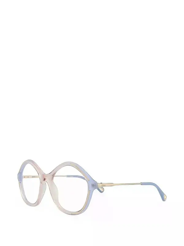 Chloé Geometric-frame Glasses - Gold