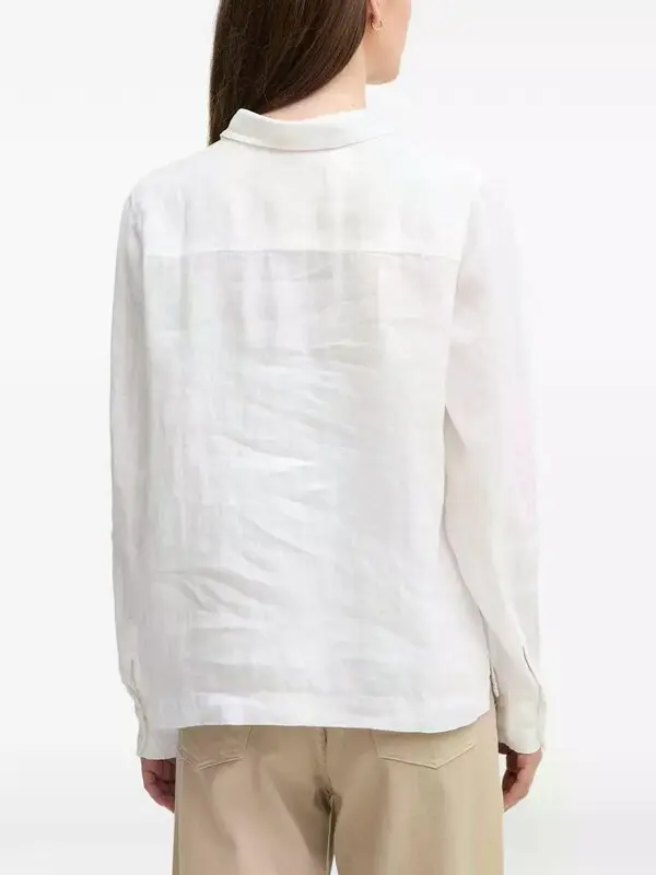 MOS MOSH Linen Shirt With Pocket Details