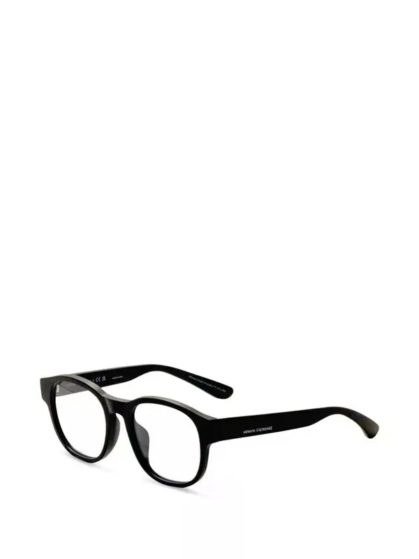 Armani Exchange Matte Finish Geometric Frame Eyeglasses