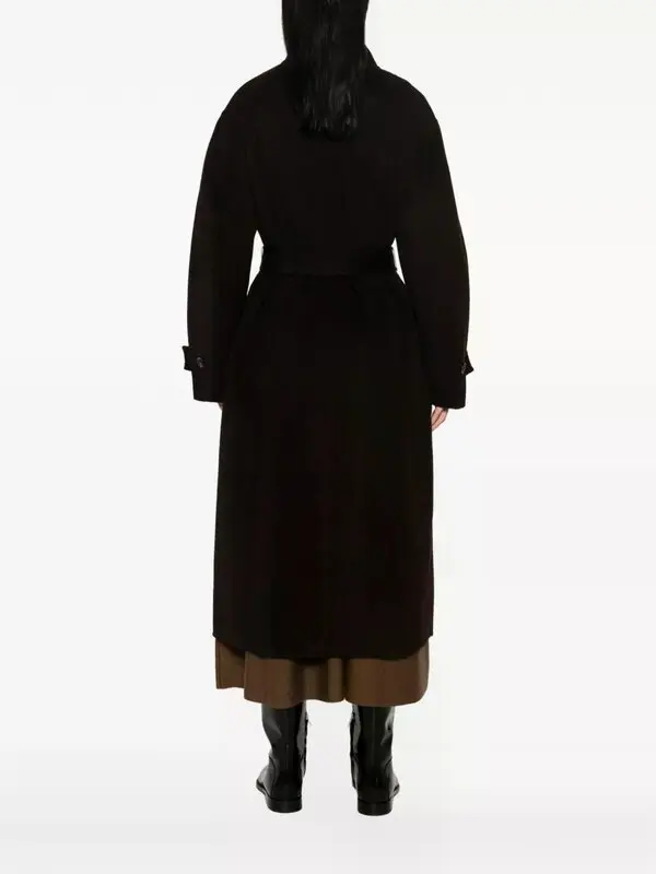 Soeur James Belted Button-up Coat